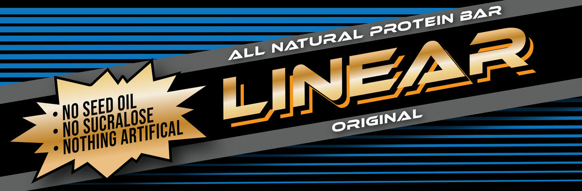 Organic Protein Bar without Seed Oils or Sucralose - Linear Bar